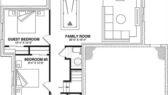 6 Bedroom Family Craftsman Style House Plan 6660: Twingate - 6660