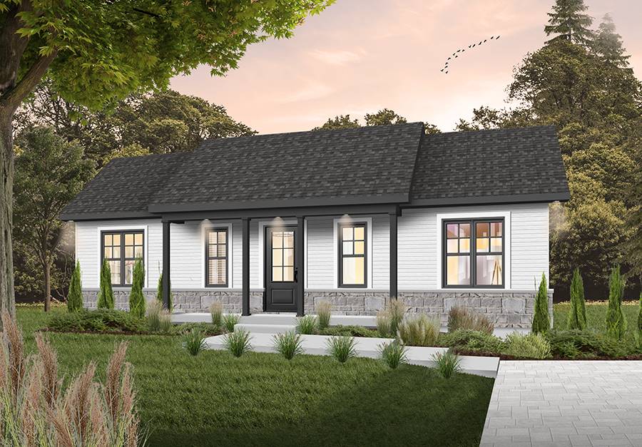 Sam 3 Bedroom Bungalow Style House Plan 7825 - 7825