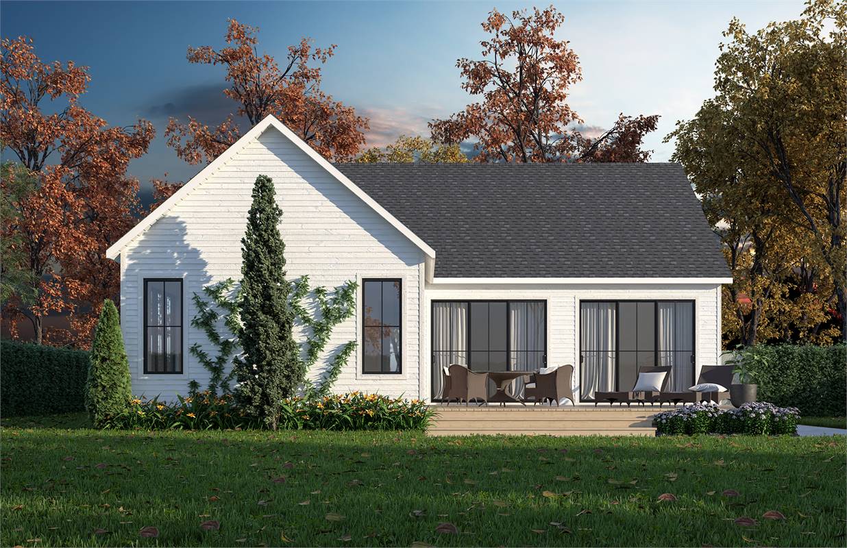 4 Bedroom Modern Farmhouse Style House Plan 9170: Maple Way - 9170