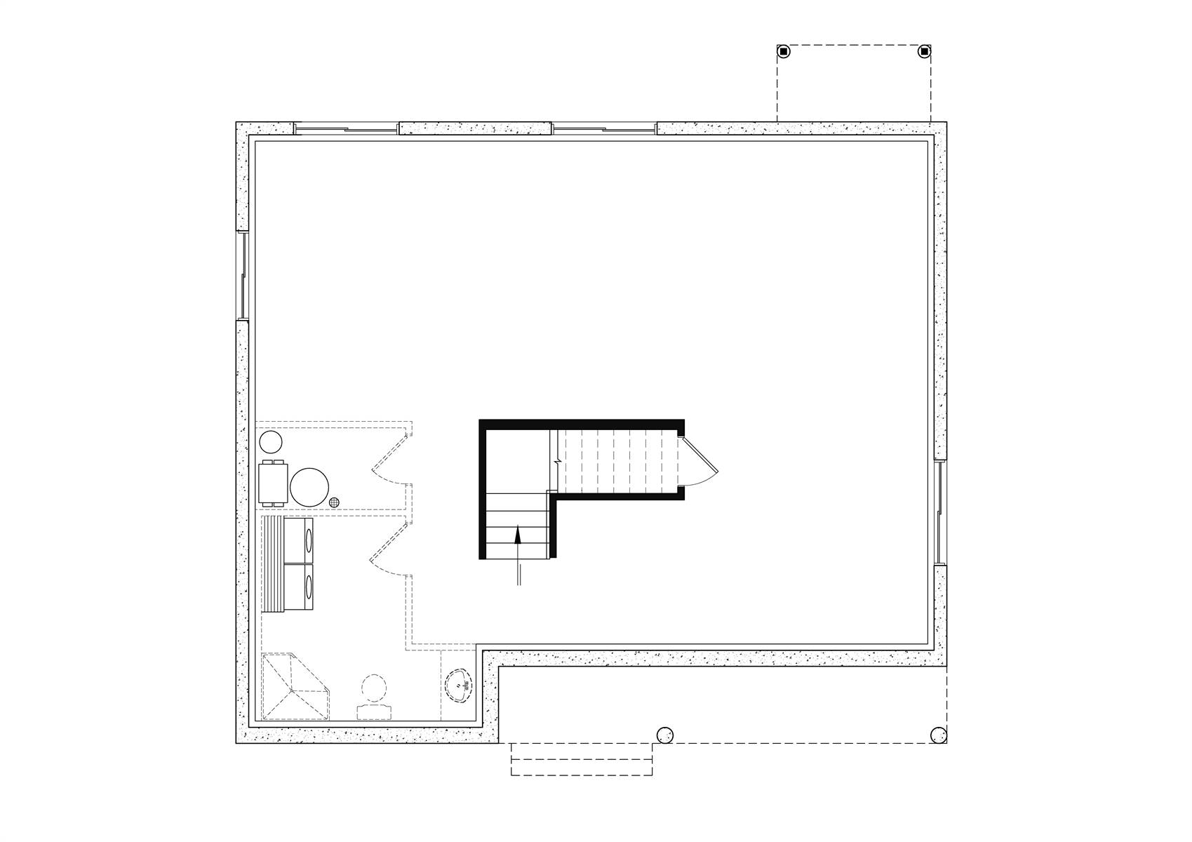 small country ranch house plan with 2 bedrooms - 9521