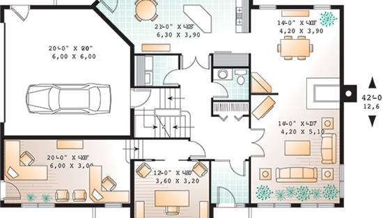 The Ridgewood 5 9819 - 4 Bedrooms and 2 Baths | The House Designers - 9819