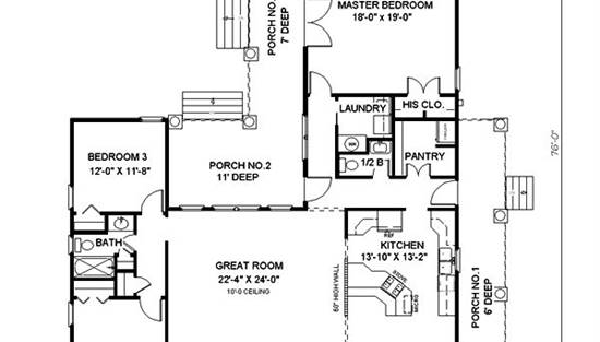The Mayberry 5678 - 3 Bedrooms and 2 Baths | The House Designers - 5678