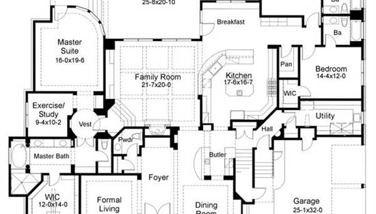 The Mason 6556 - 5 Bedrooms and 6.5 Baths | The House Designers - 6556