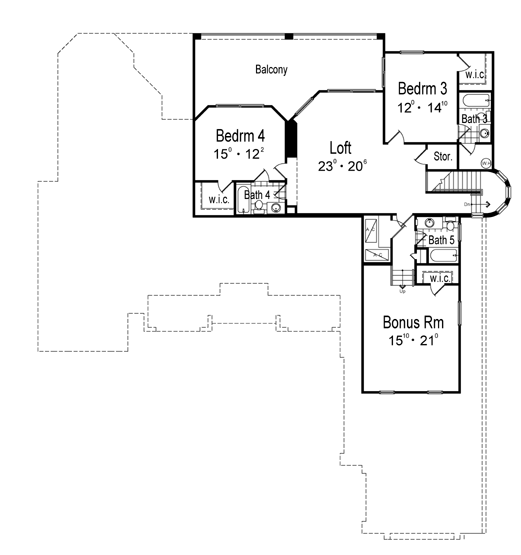Santa Barbara 6428 - 5 Bedrooms and 5 Baths | The House Designers - 6428