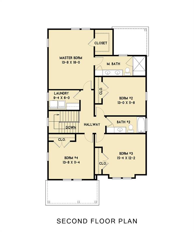 Gabriella 8583 - 4 Bedrooms and 2 Baths | The House Designers - 8583