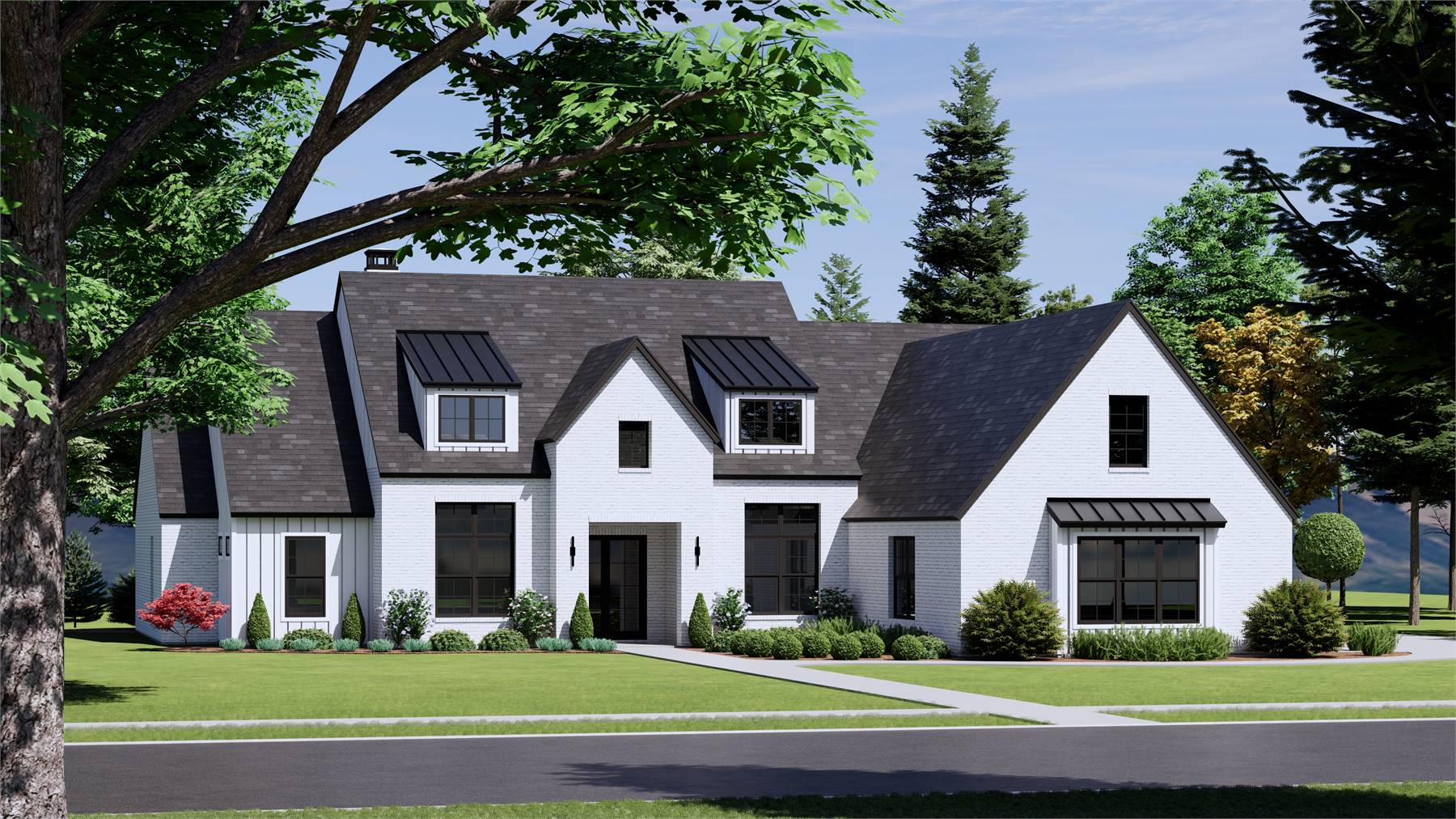 Vetiver | 4 Bedroom Modern Country Style House Plan 10678 - 10678