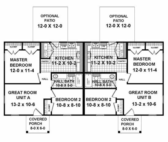 Simple Duplex Plans