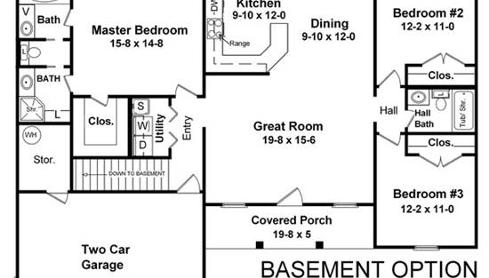 For Small Homes Basements Floor Plans