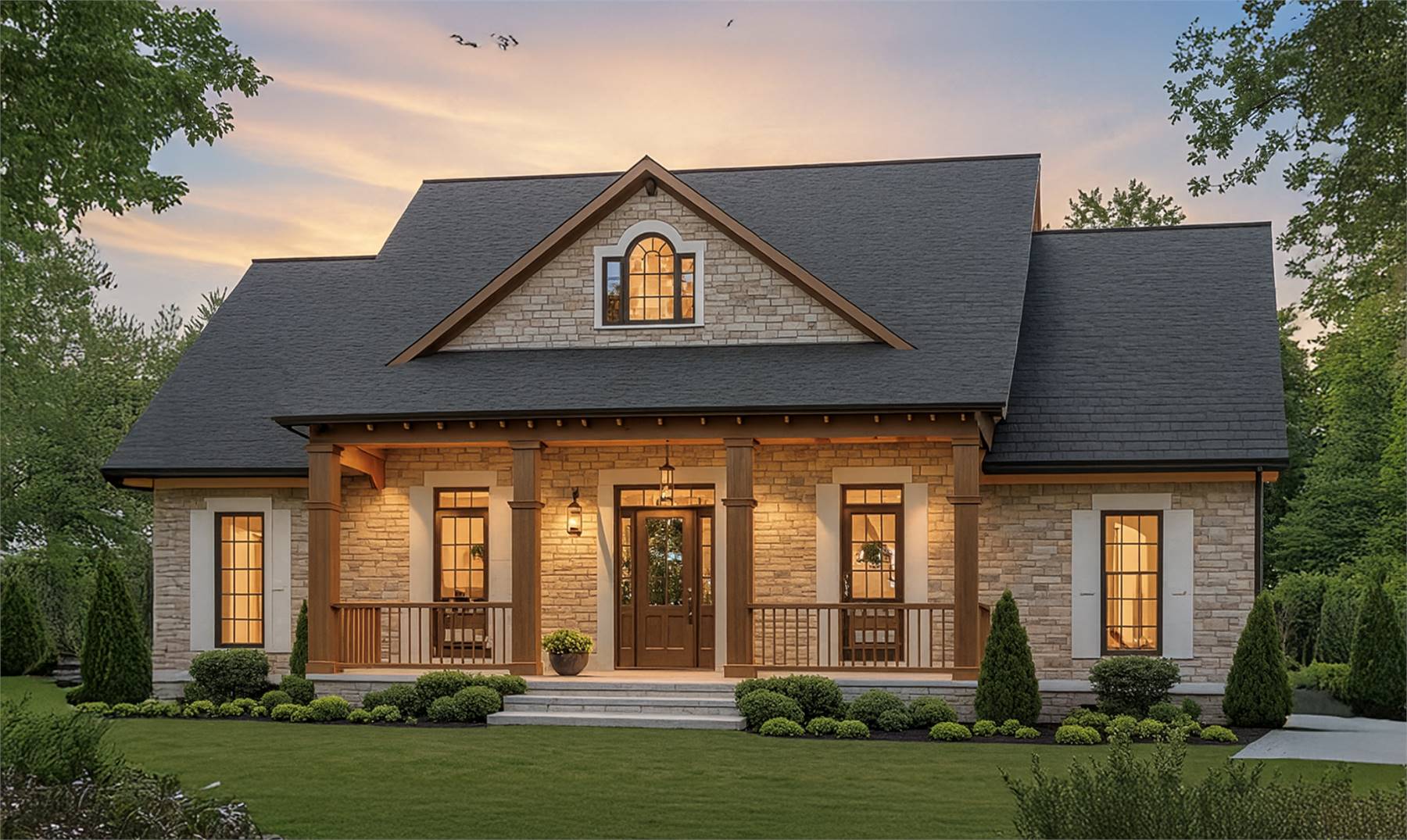 Timber Groves | 4 Bedroom Ranch Style House Plan 11133 - 11133