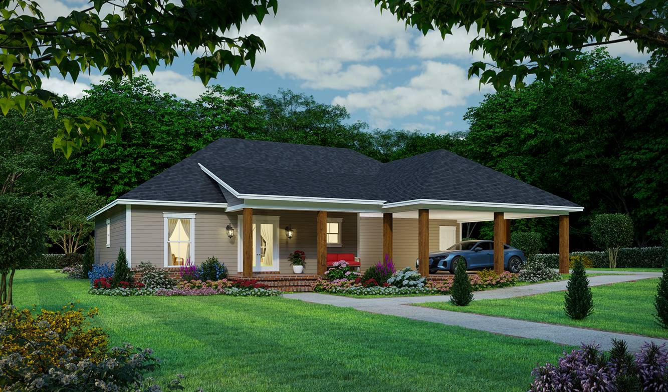 Affordable Country Style House Plan 6532: The Pecan Trail - 6532