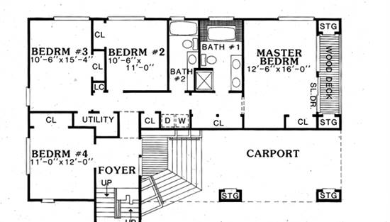 COLUMBIA 4195 - 4 Bedrooms and 2 Baths | The House Designers - 4195
