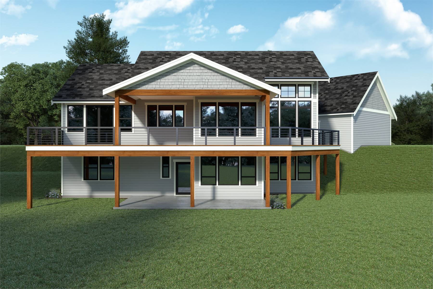 Walkout Basement Cottage Style House Plan 5103: Wellfleet - 5103