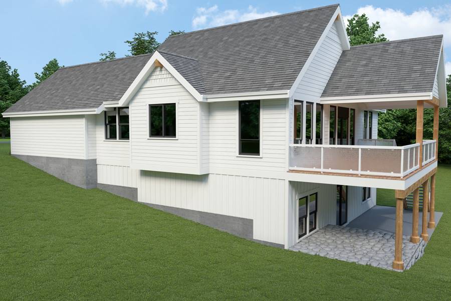 Affordable Walkout Basement Craftsman Style House Plan 7894 - 7894