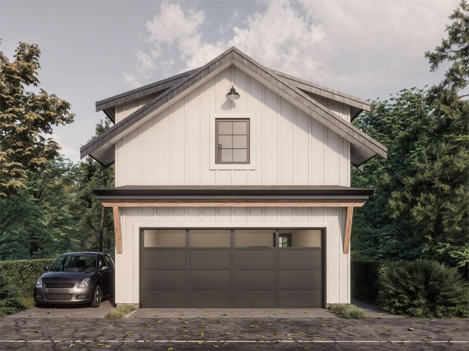 2 Story Garage ADU Country Style House Plan 10085 - 10085