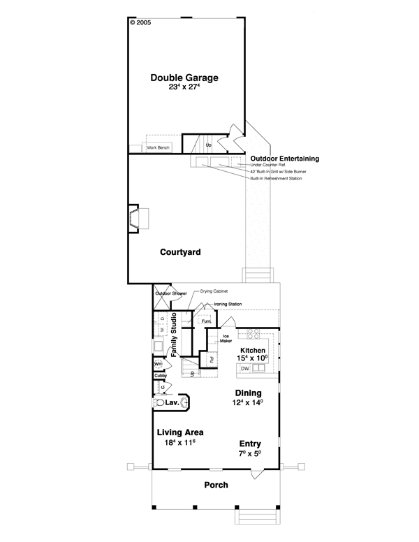 Hemingway 6267 - 2 Bedrooms and 2 Baths | The House Designers - 6267