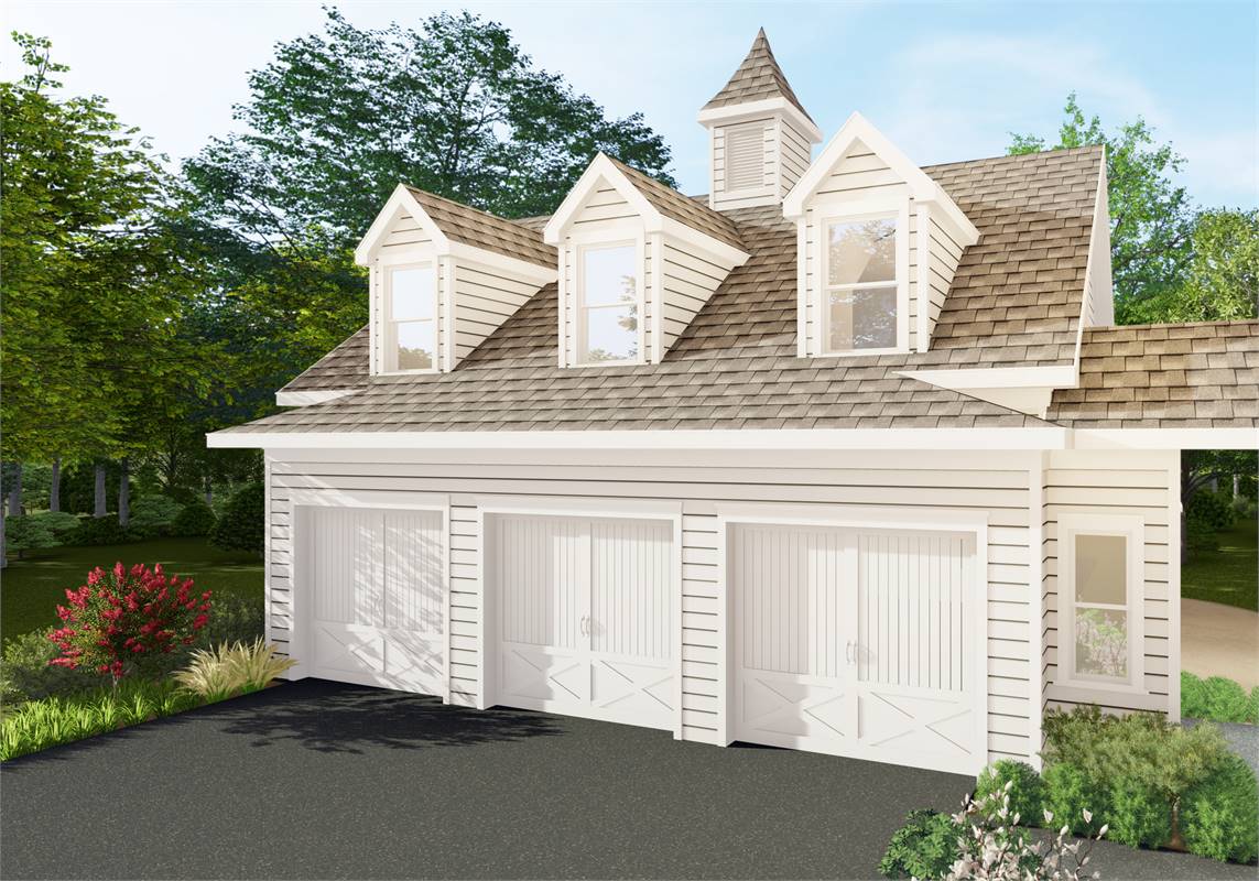 Detached 3 Car Garage With Dormers 48 X 28 Three Car Garage With Attic