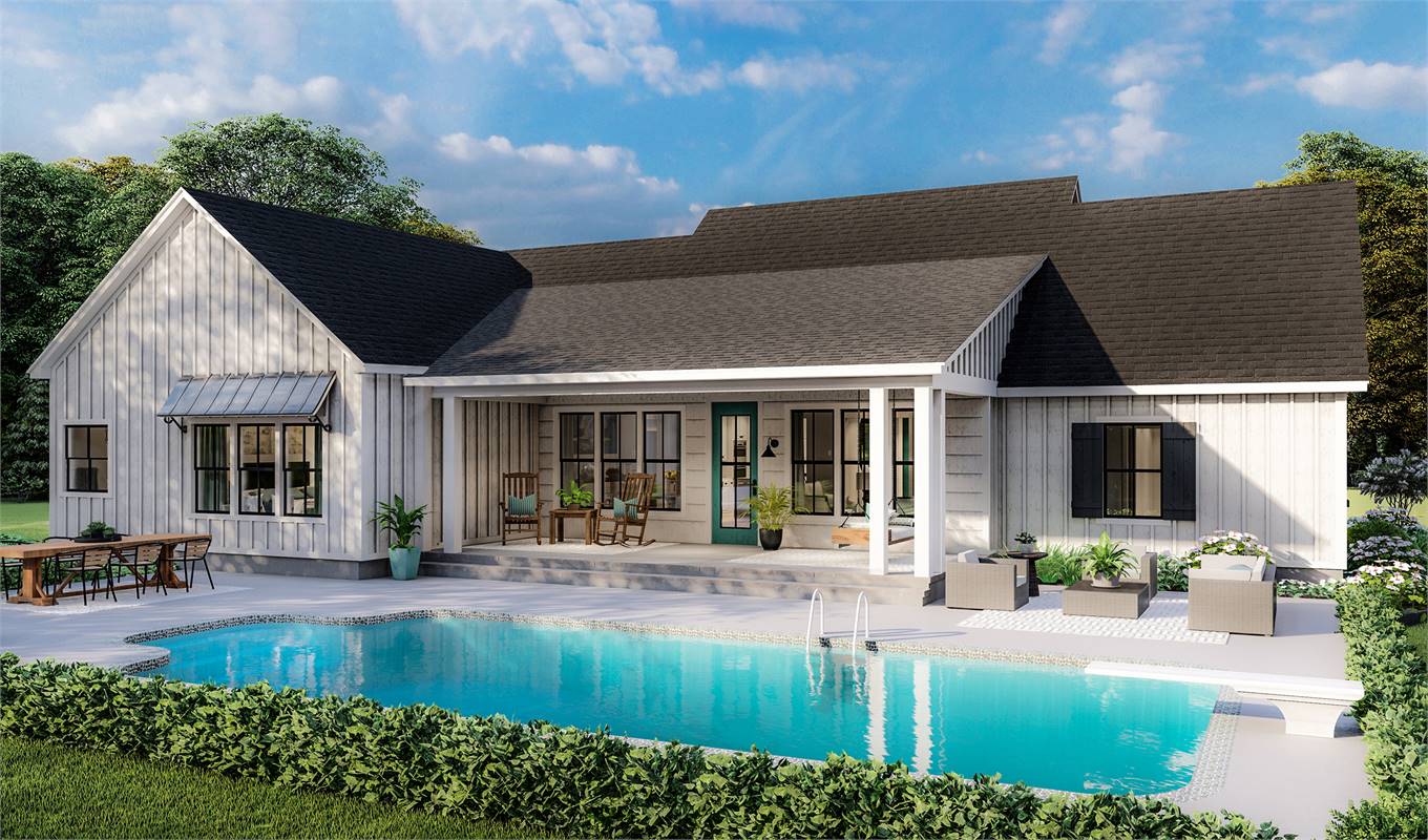 Adorable Country Farm House Style House Plan 8714: Treehill - 8714