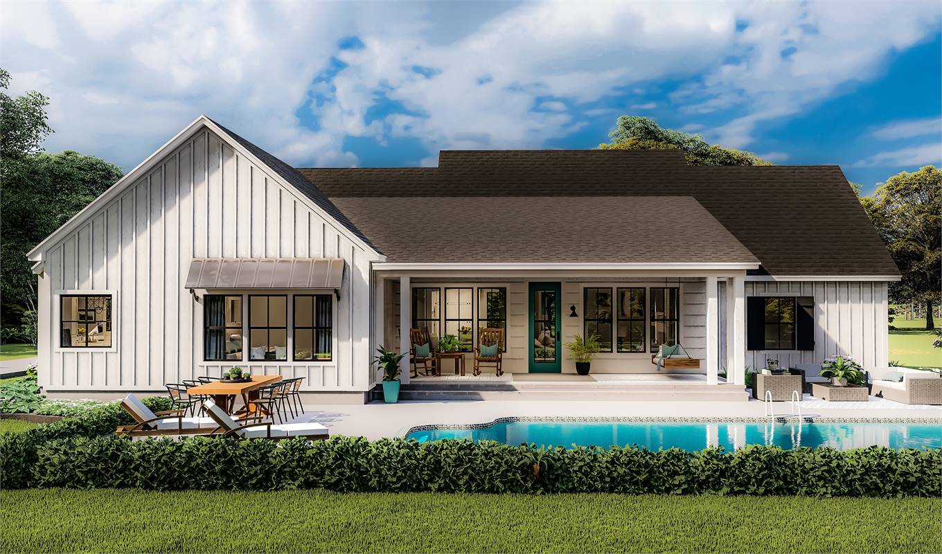 Adorable Country Farm House Style House Plan 8714: Treehill - 8714