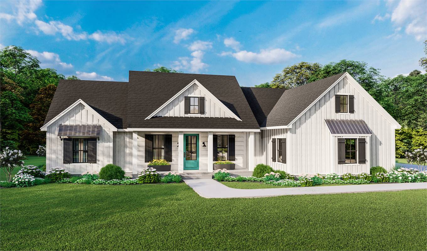 Adorable Country Farm House Style House Plan 8714: Treehill - 8714