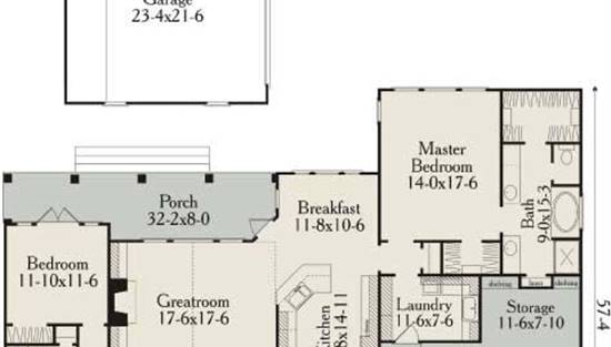 Brownstone 3659 - 3 Bedrooms and 2 Baths | The House Designers - 3659