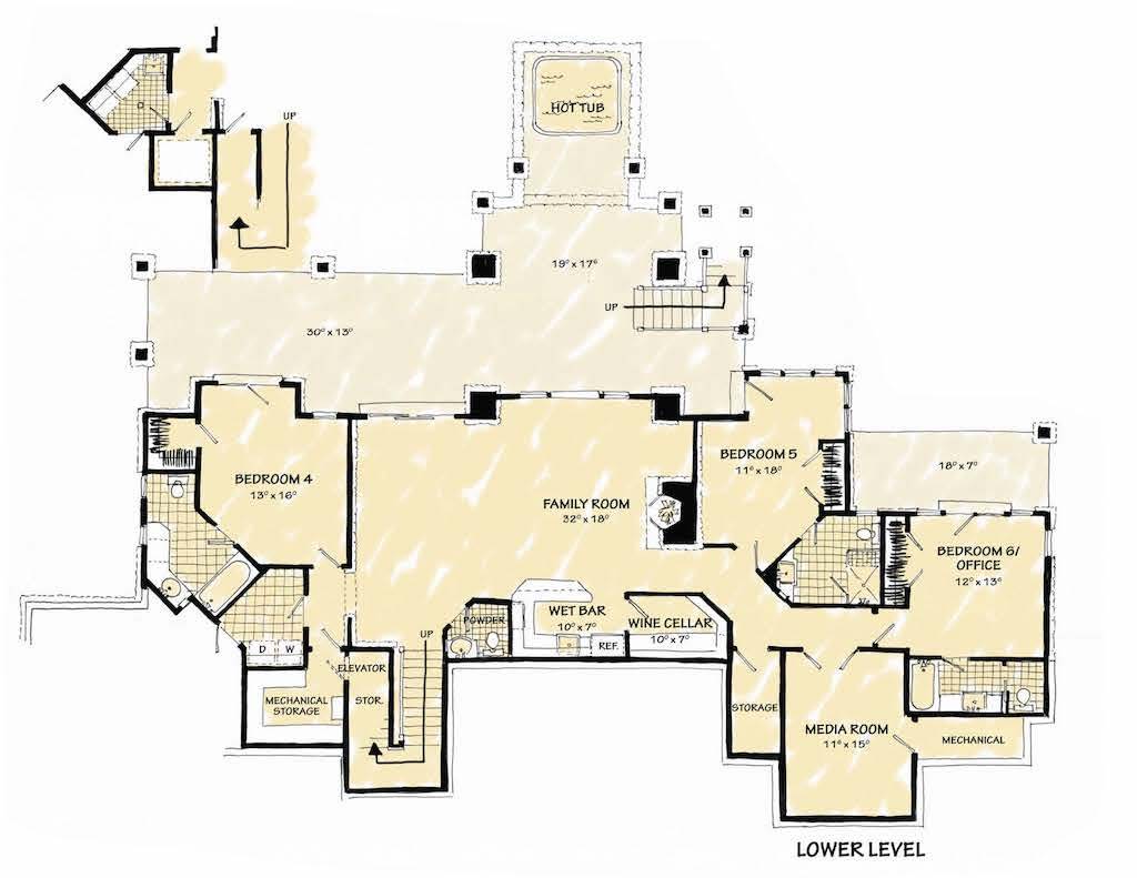 Luxury Craftsman Style House Plan 5003: Stonegate - 5003
