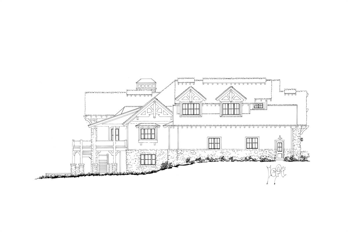 Luxury Craftsman Style House Plan 5003: Stonegate - 5003