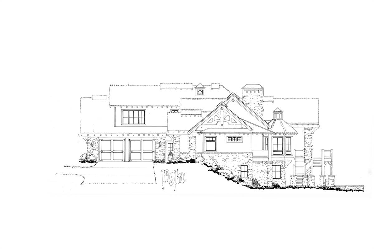 Luxury Craftsman Style House Plan 5003: Stonegate - 5003