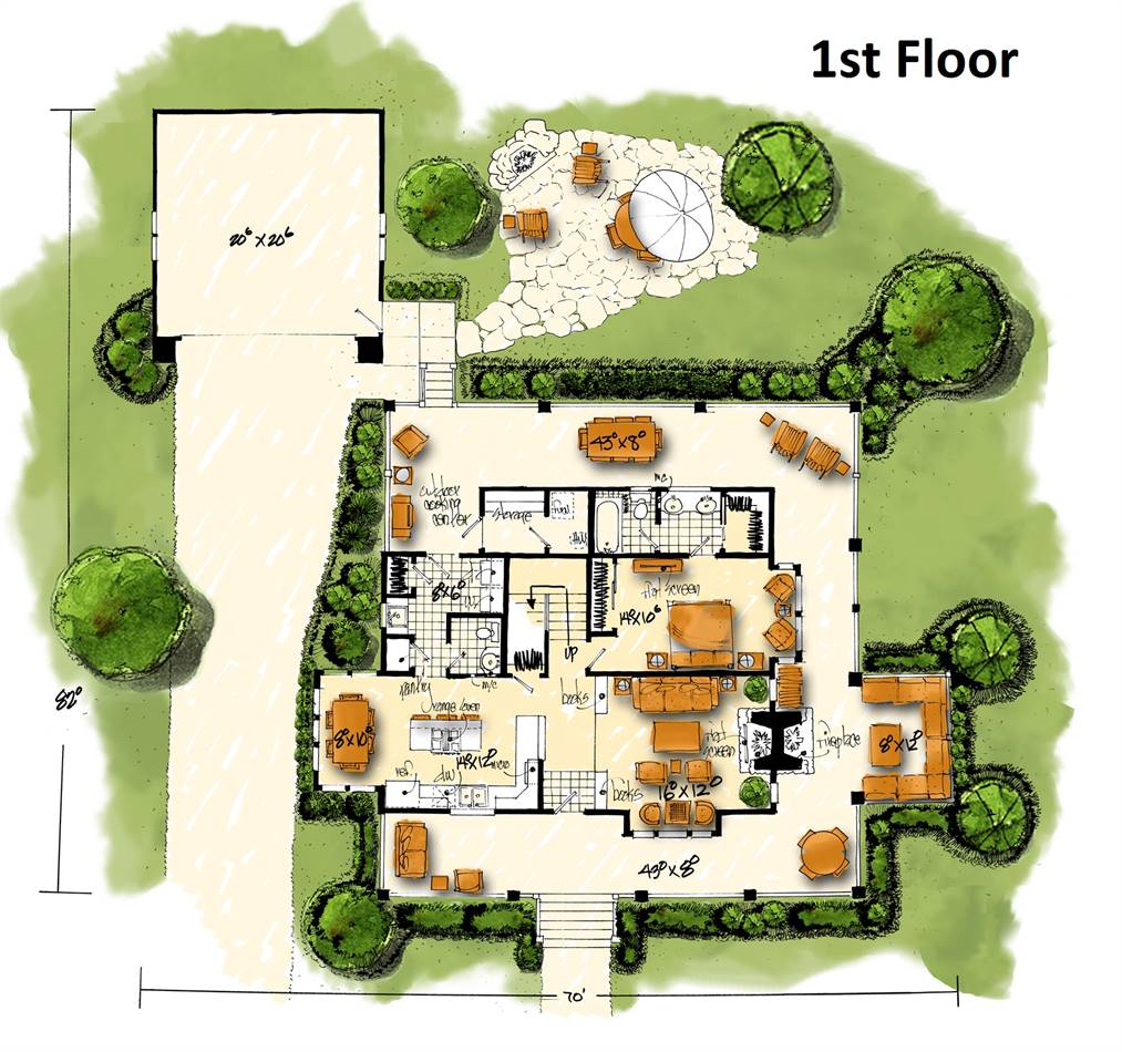 Tarpley Crossing Floor Plan Modern Farmhouse