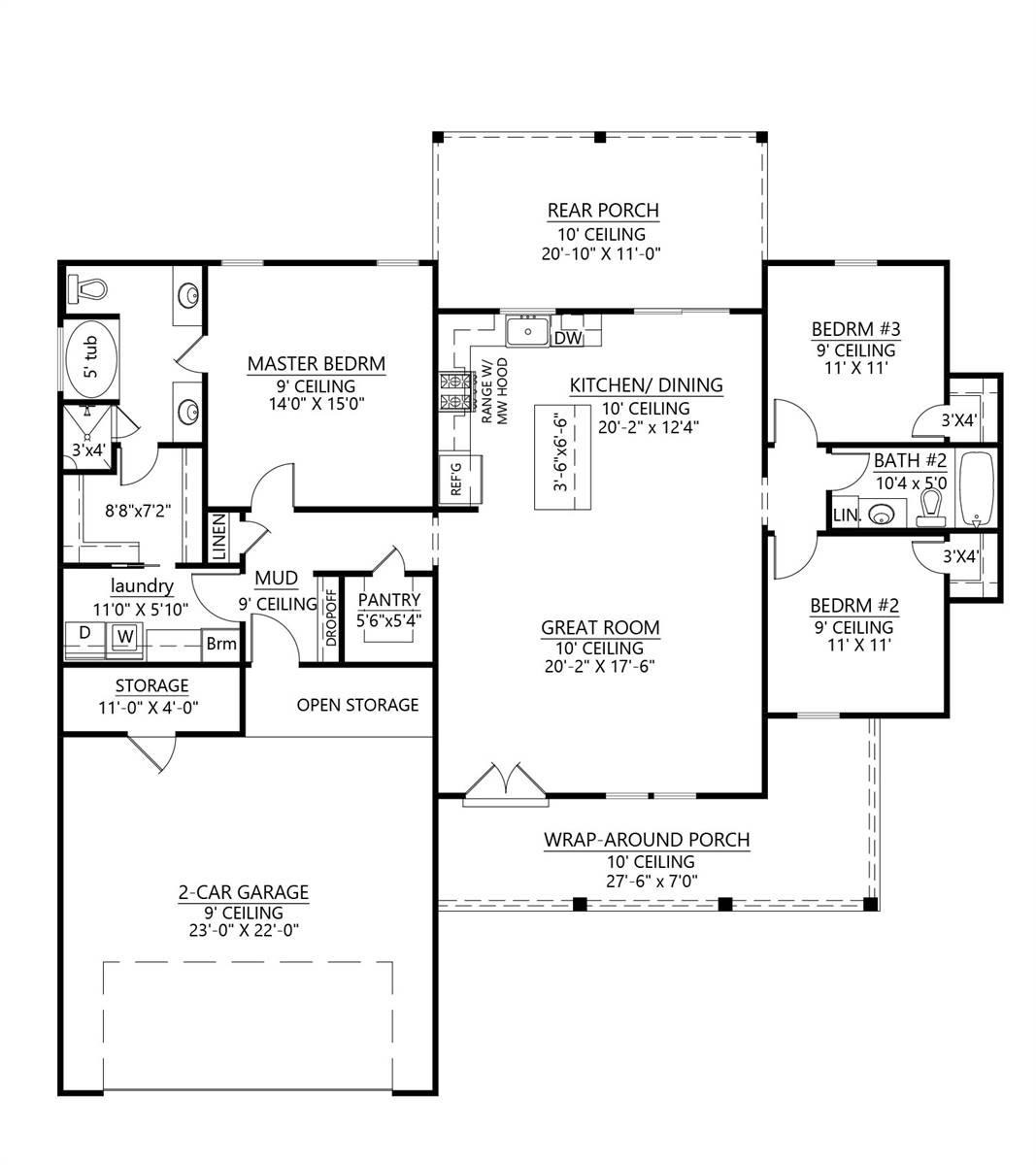 Affordable Farmhouse Style House Plan 9483: Shadowcrest - 9483