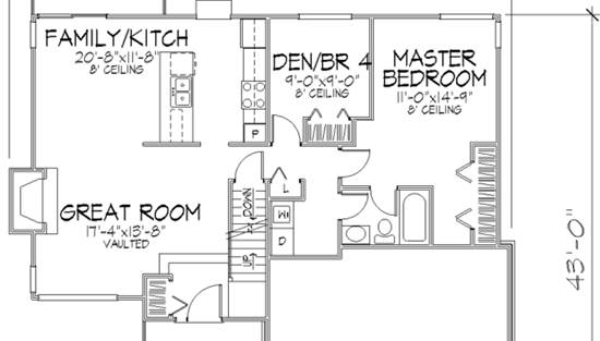 The Calgary 1415 - 3 Bedrooms and 2.5 Baths | The House Designers - 1415