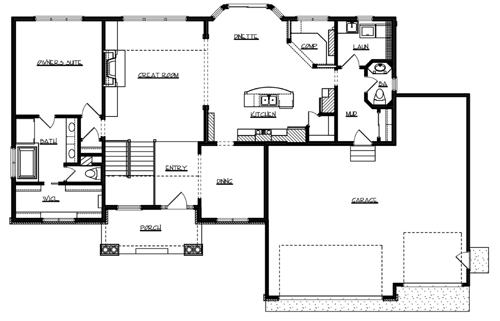 Richmond 1035 - 3 Bedrooms and 2 Baths | The House Designers - 1035
