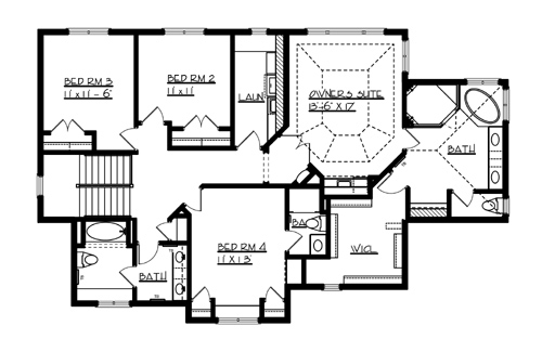 Lancaster 7047 - 4 Bedrooms and 3 Baths | The House Designers - 7047