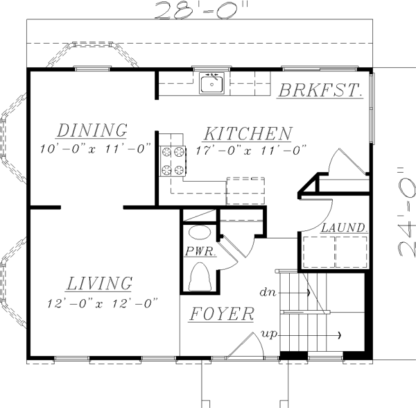 The Columbia 1412 - 3 Bedrooms and 2 Baths | The House Designers - 1412