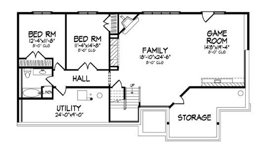 The Andover 6228 - 1 Bedroom and 1 Bath | The House Designers - 6228