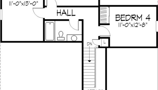 The Reston 1318 - 4 Bedrooms and 2 Baths | The House Designers - 1318