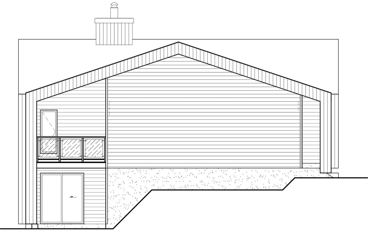 Walkout Basement Contemporary Style House Plan 1082: Andrade - 1082