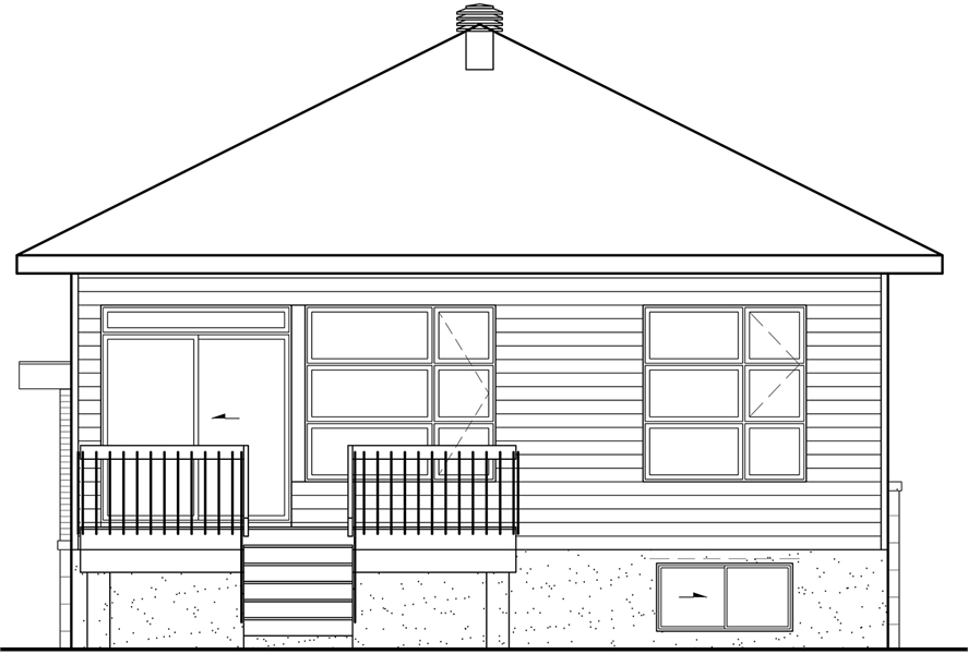 Affordable 2-Bedroom Modern Style House Plan 7568 - 7568