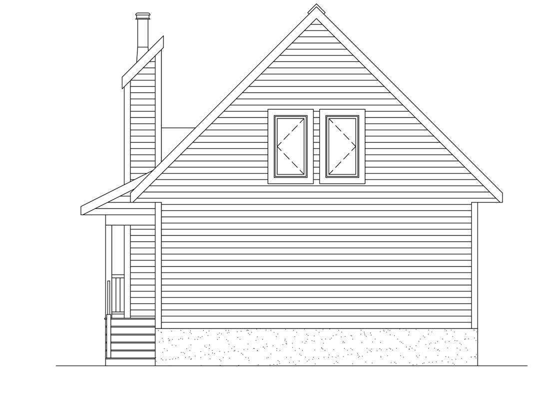 3 Bedroom Norrow Lot Lake Style House Plan 9933: Algarve - 9933