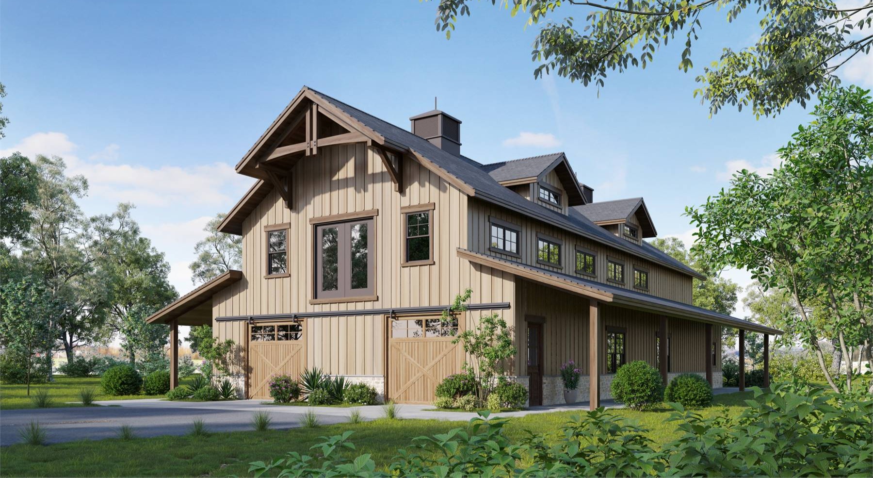 Walker | Barndominium Garage + ADU Plan 10673 - 10673