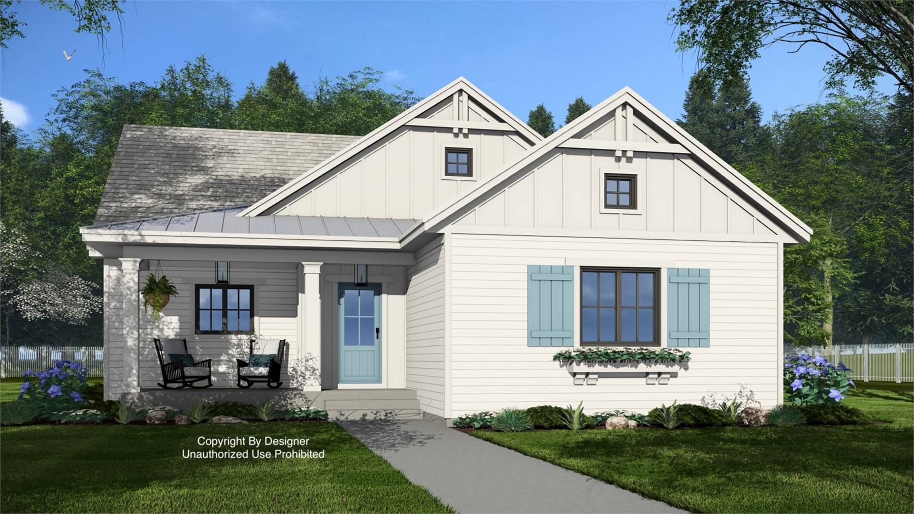 Barson Modest Country Cottage Style House Plan 10302 - 10302