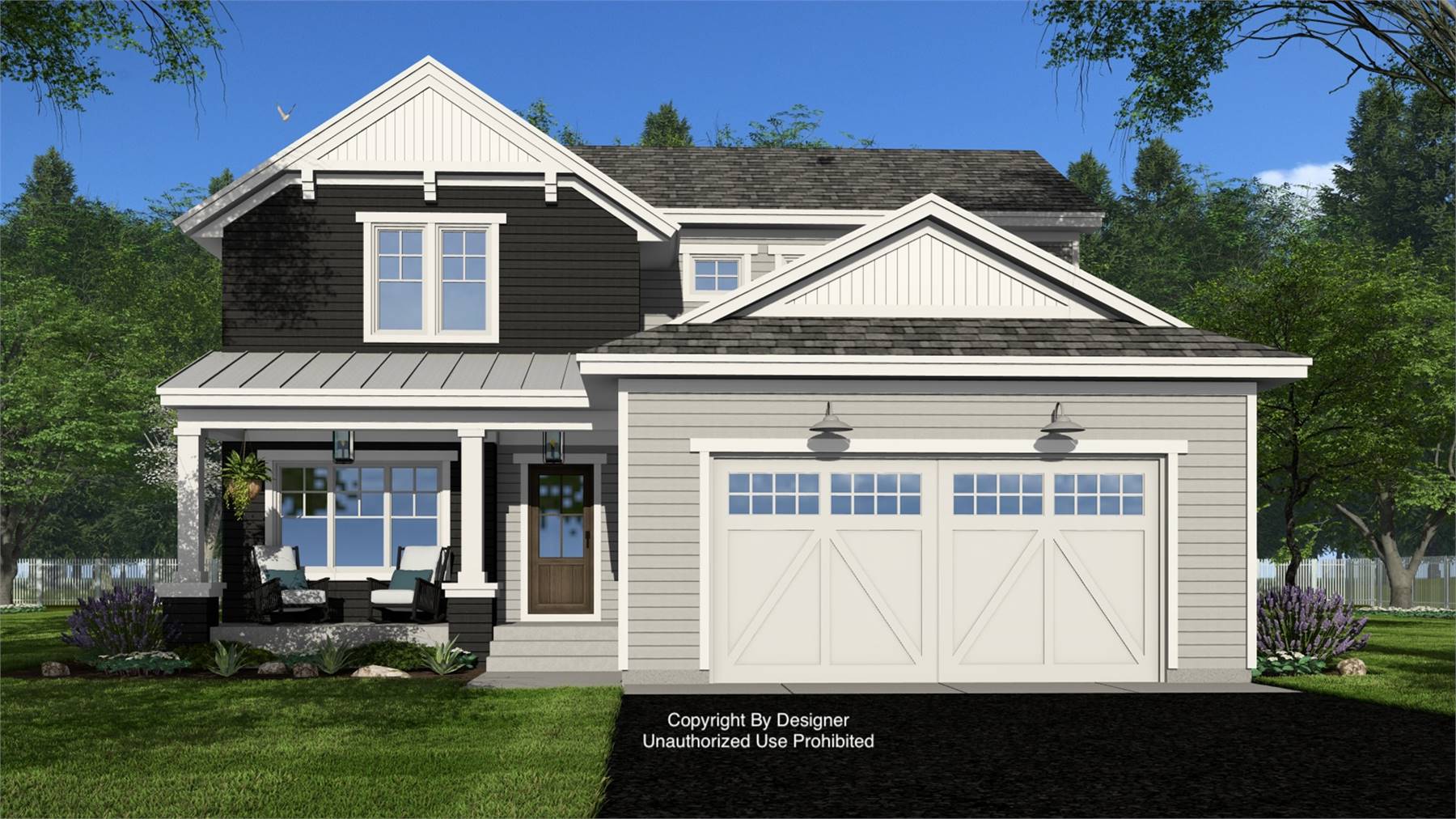 3 Bedroom 2.5 Bath Craftsman Bungalow with Home Office and Open Floor Plan - 10378