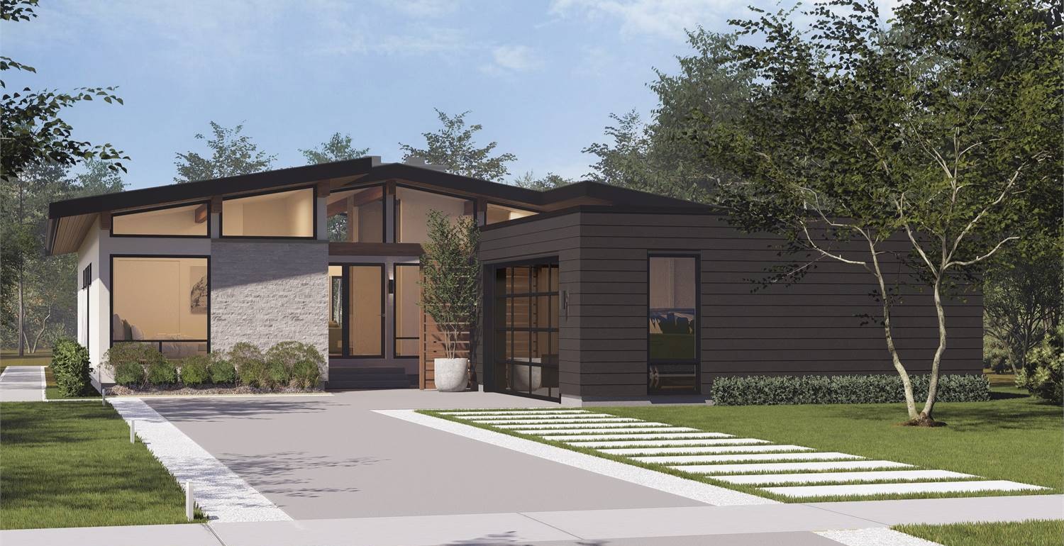 Sooke 1 Story Contemporary Style House Plan 9162 - 9162