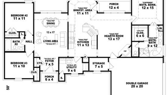 8134 - 3 Bedrooms and 2.5 Baths | The House Designers - 8134