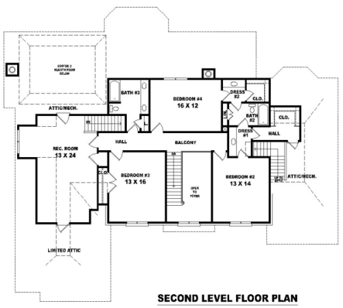 8157 - 4 Bedrooms and 3.5 Baths | The House Designers - 8157