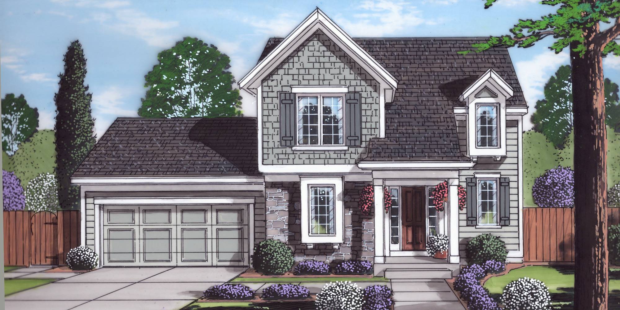 Lakewood Affordable Two Story Traditional Style House Plan 10015 - 10015