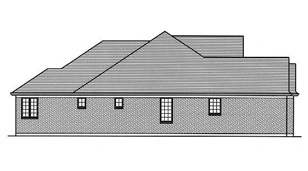 3 Bedroom, 2.1 Bathroom Open layout Traditional Style House Plan 7827 ...