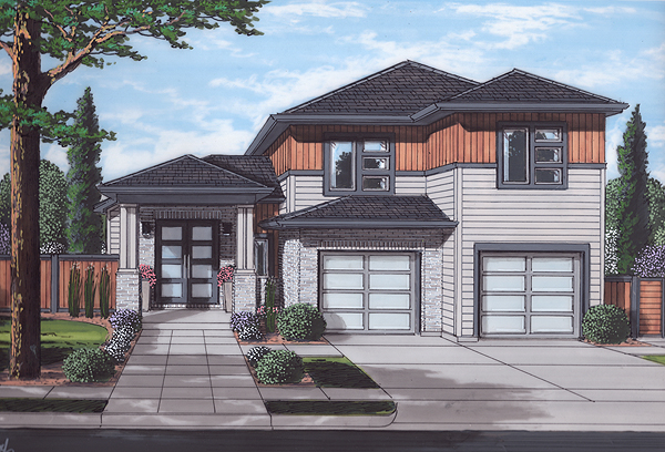 Contemporary Style House Plan 7515: The Valencia - 7516