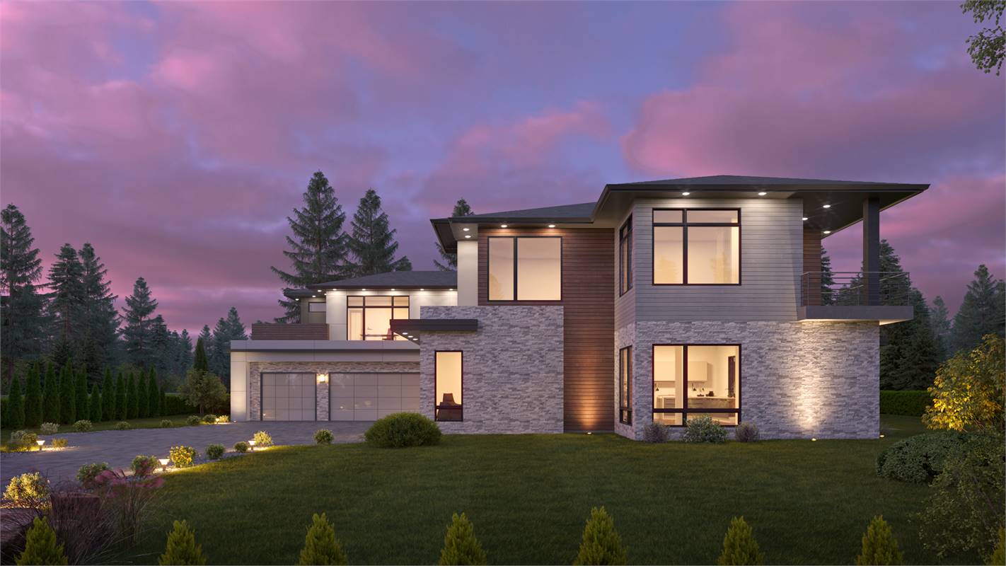 Beautiful Contemporary Style House Plan 1258: Lajovic - 1258