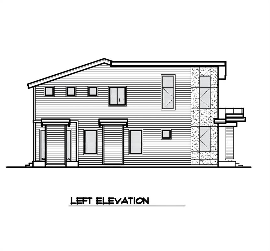 4 Bedroom Contemporary Style House Plan 1442: Cassandra - 1442