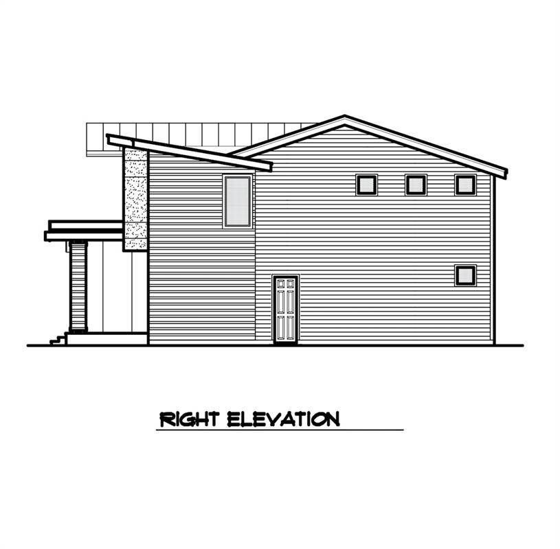 4 Bedroom Contemporary Style House Plan 1442: Cassandra - 1442
